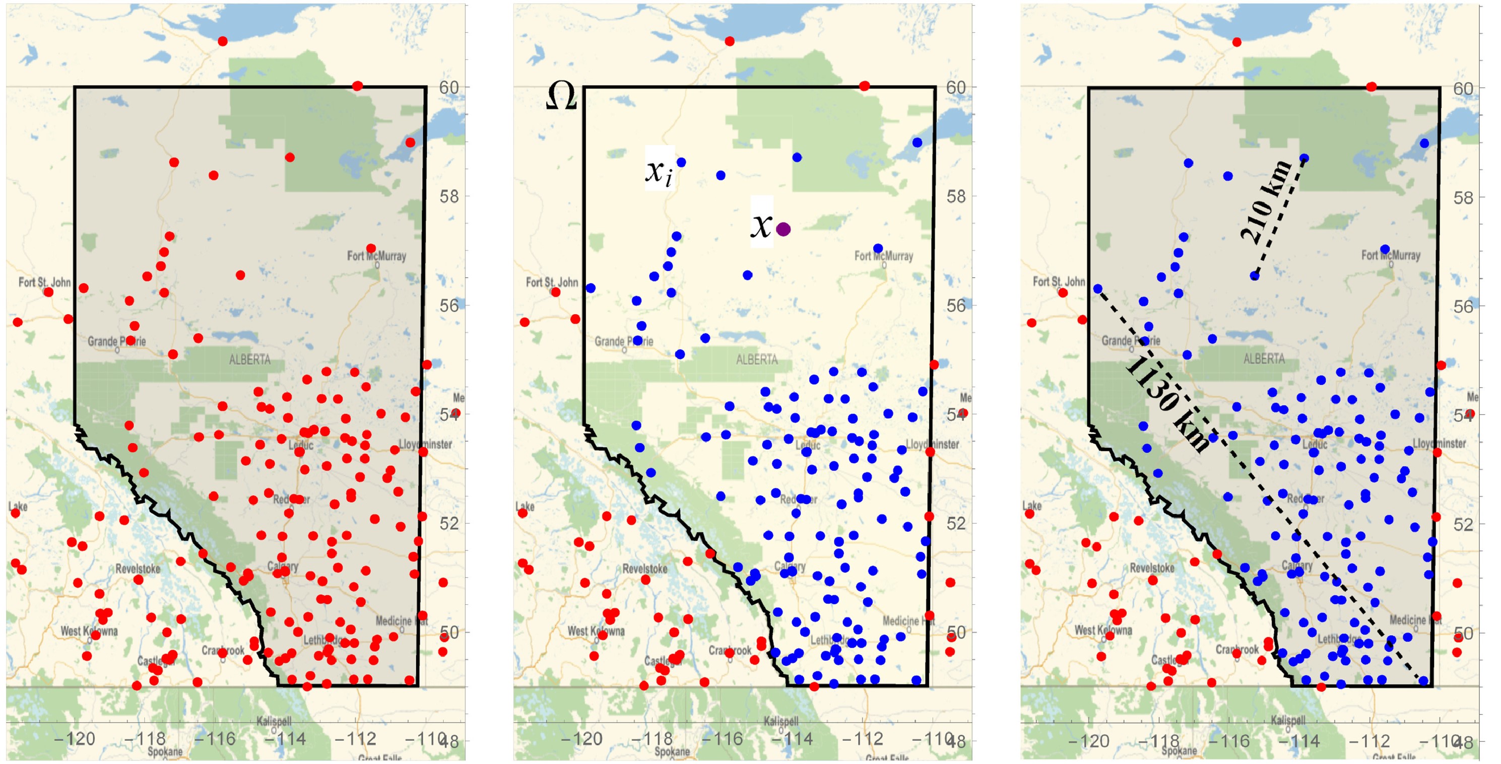 Weather daily data approximation using point adaptive ellipsoidal ...